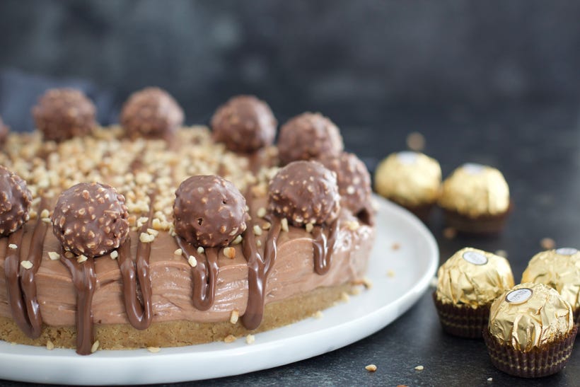 No-bake Nutellacheesecake med Ferre... | CakeByMary | Allt om Mat