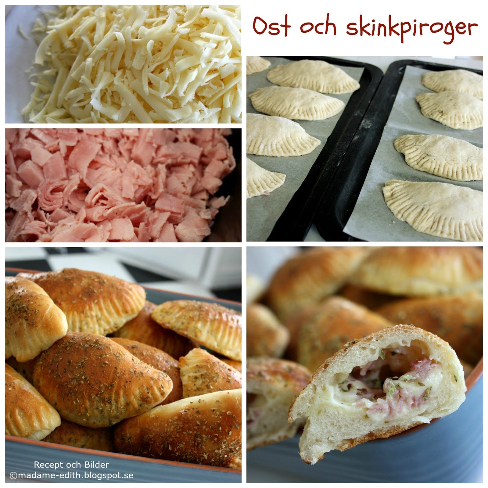 Ost och skinkpiroger | Madame Edith | Allt om Mat