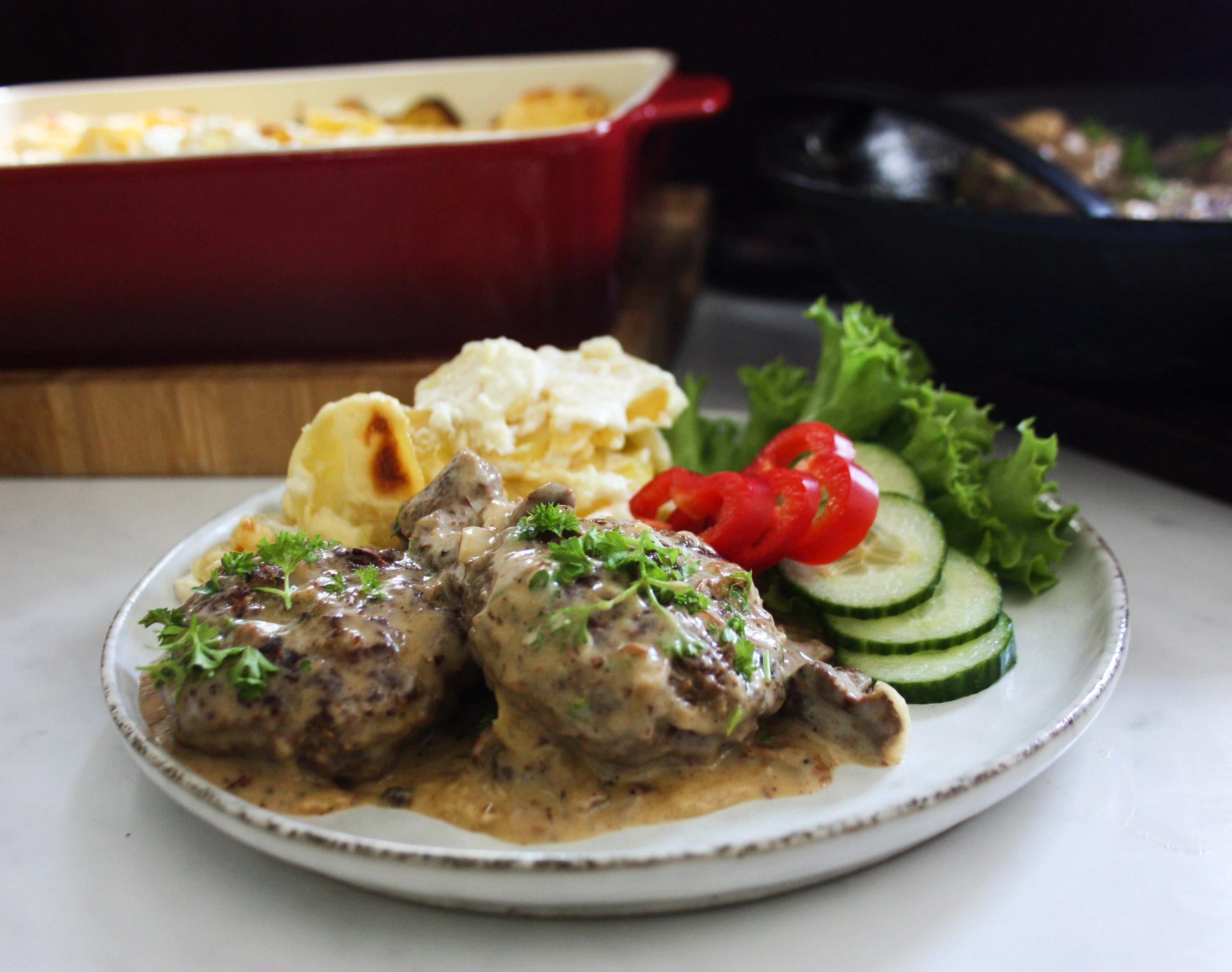 Prins Bertils pannbiff med kantar... | Madame Edith | Allt om Mat