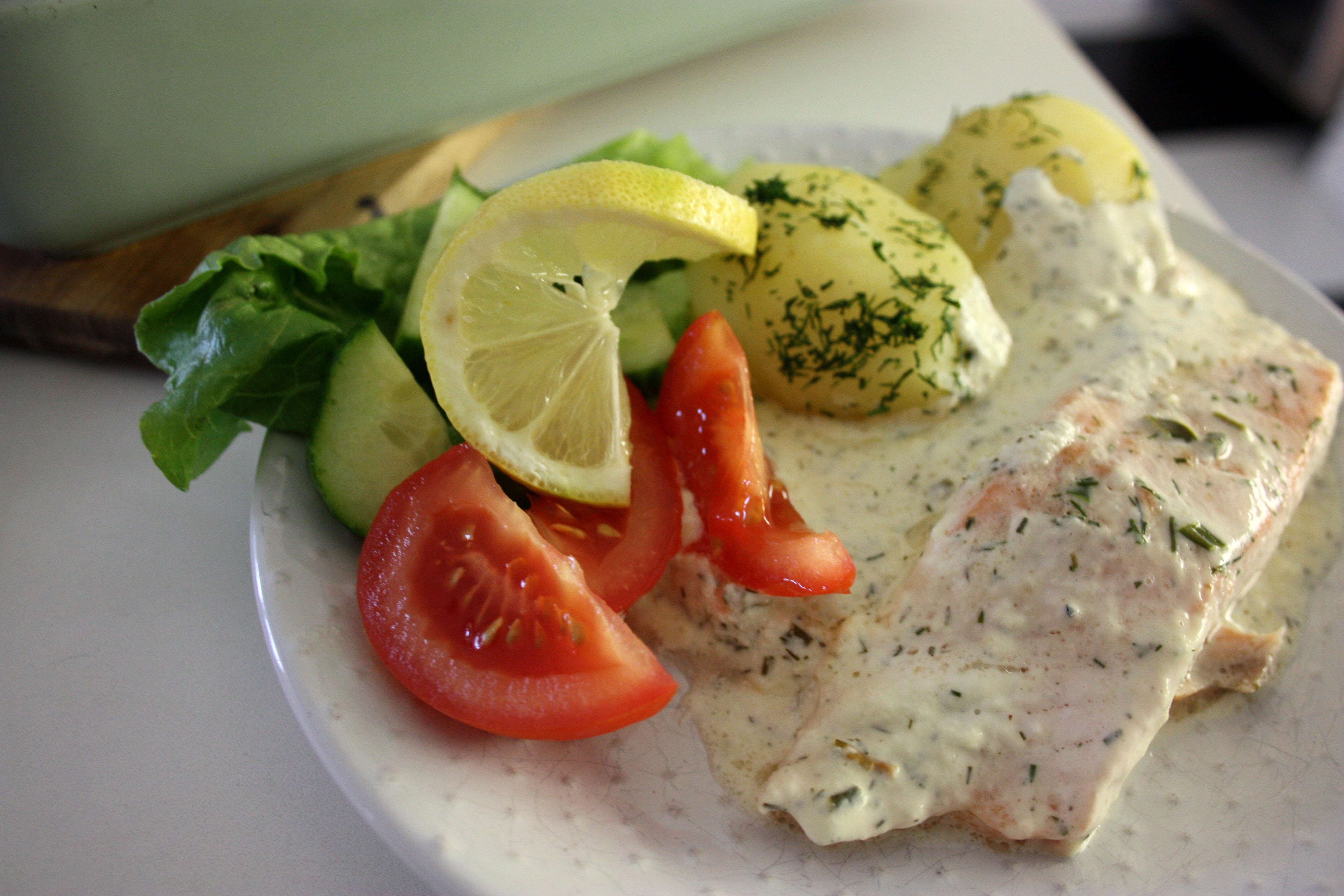 Lax i sås med färskost | Madame Edith | Allt om Mat