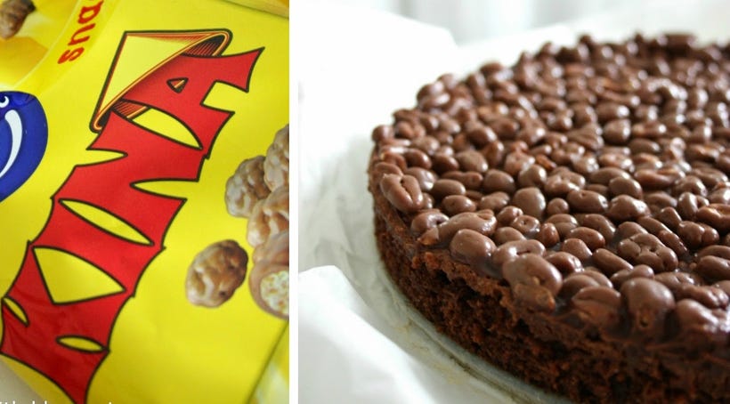 Kladdkaka med kinapuffstäcke | Madame Edith | Allt om Mat