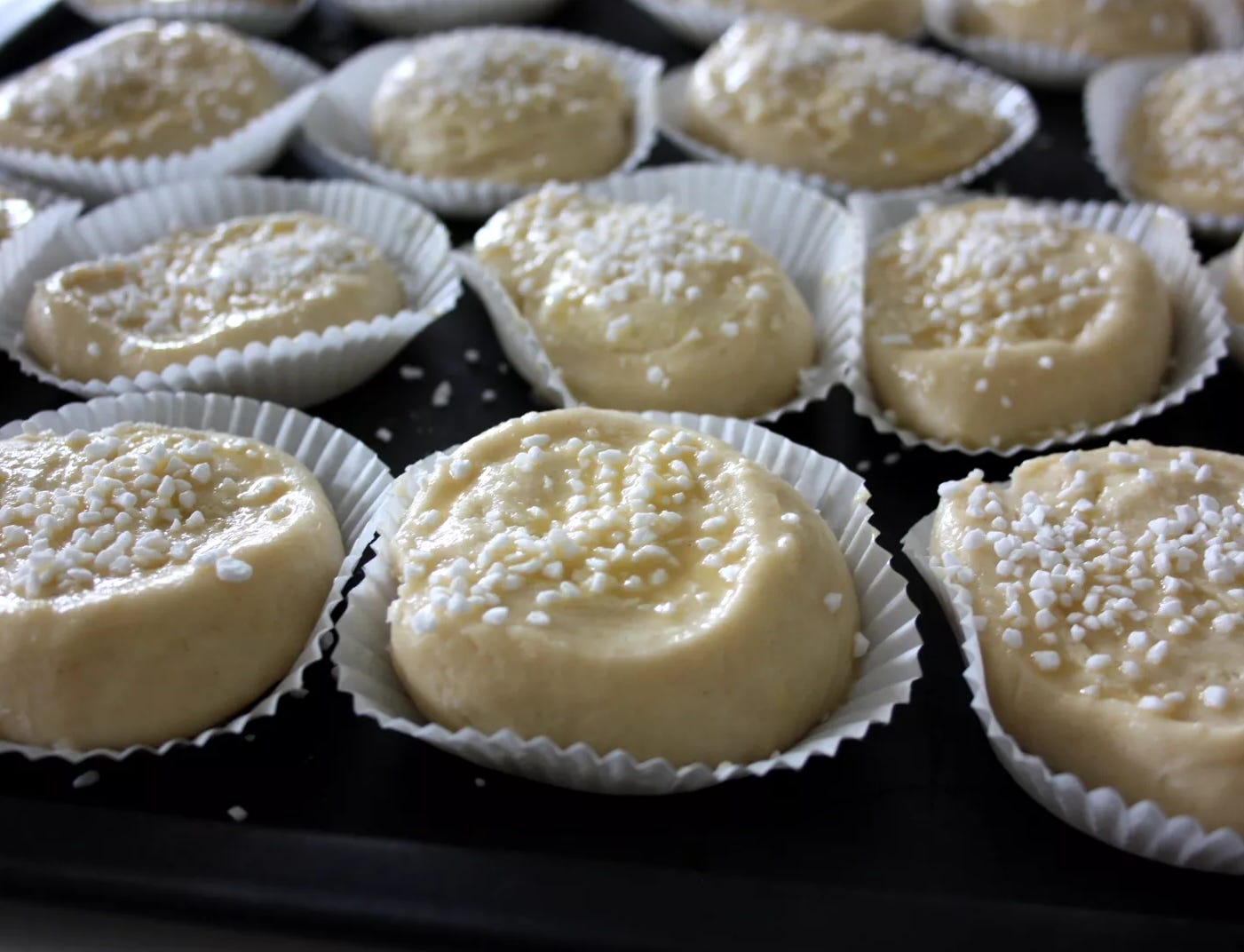 Goda bullar med mandelmassa | Madame Edith | Allt om Mat