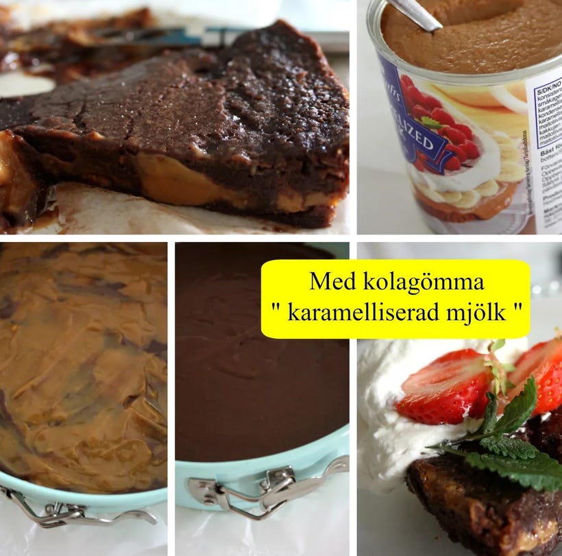 Fantastisk kladdkaka med dulce de... | Madame Edith | Allt om Mat