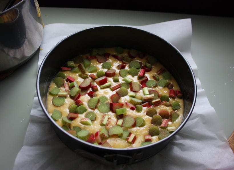 Snabbkaka med rabarber | Madame Edith | Allt om Mat