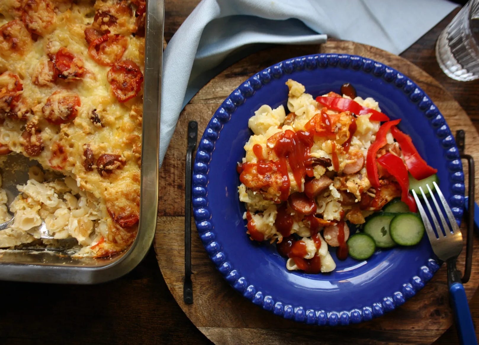 Makaronipudding med korv | Madame Edith | Allt om Mat