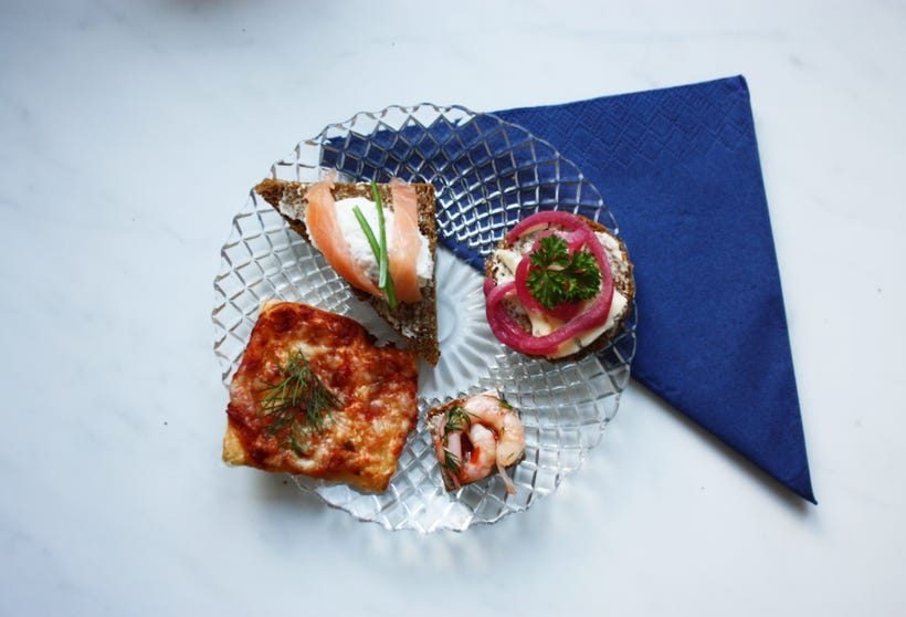 Goda snittar med räkor till mingel | Madame Edith | Allt om Mat