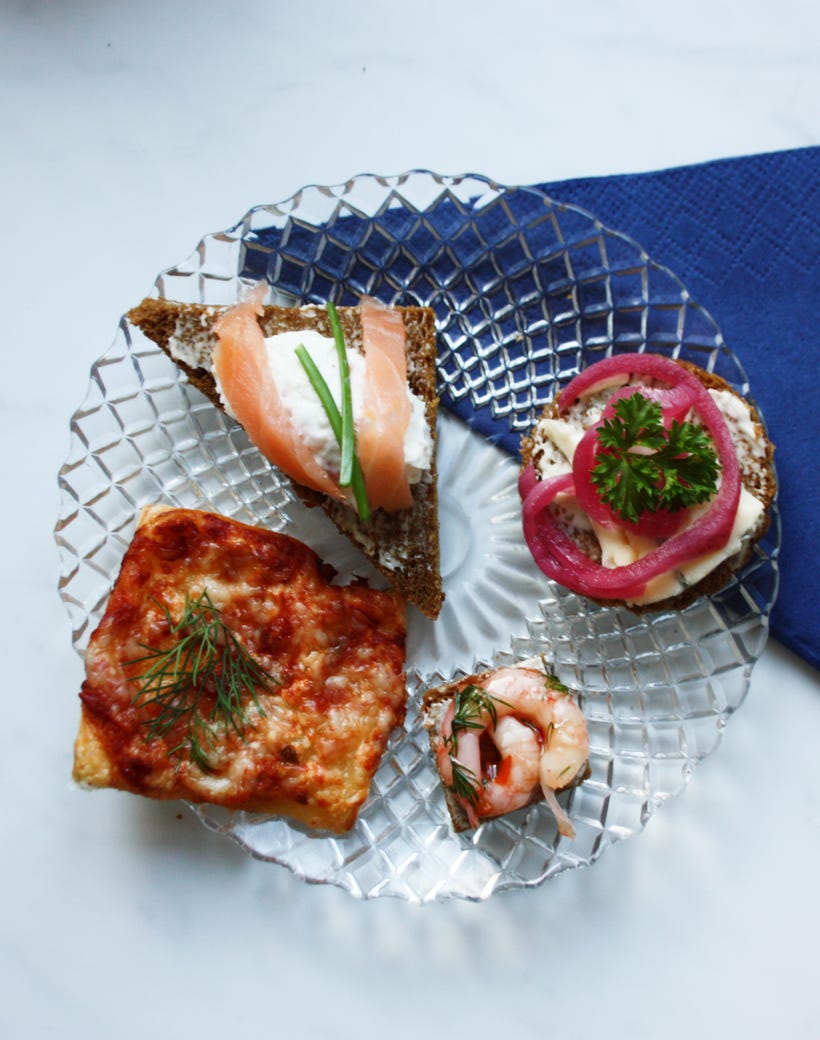 Goda snittar med räkor till mingel | Madame Edith | Allt om Mat