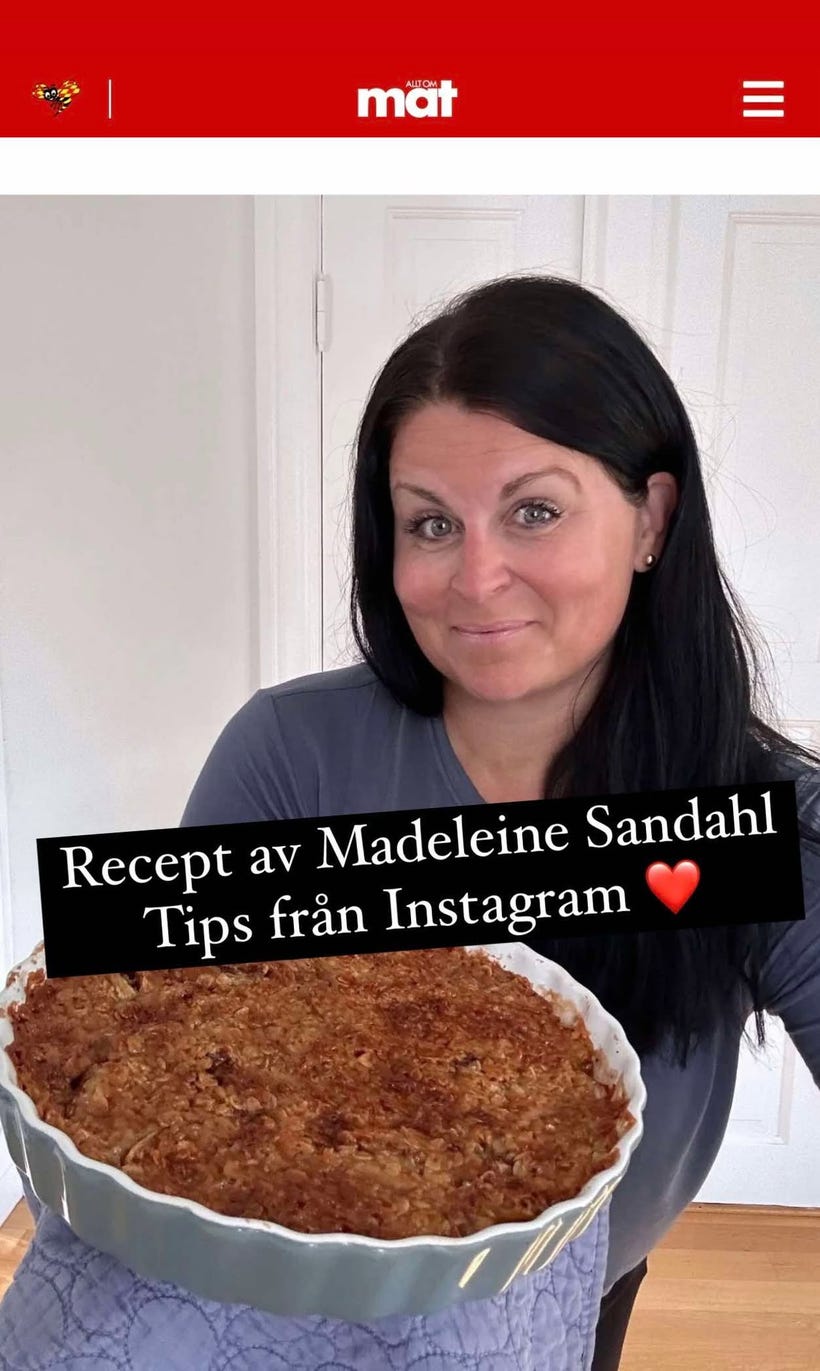 Receptlista | Madame Edith | Allt om Mat