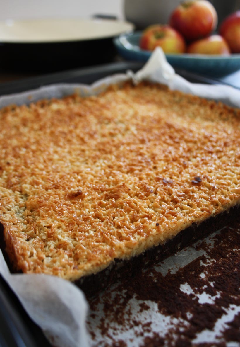 Brownie med kokostosca blir en go... | Madame Edith | Allt om Mat