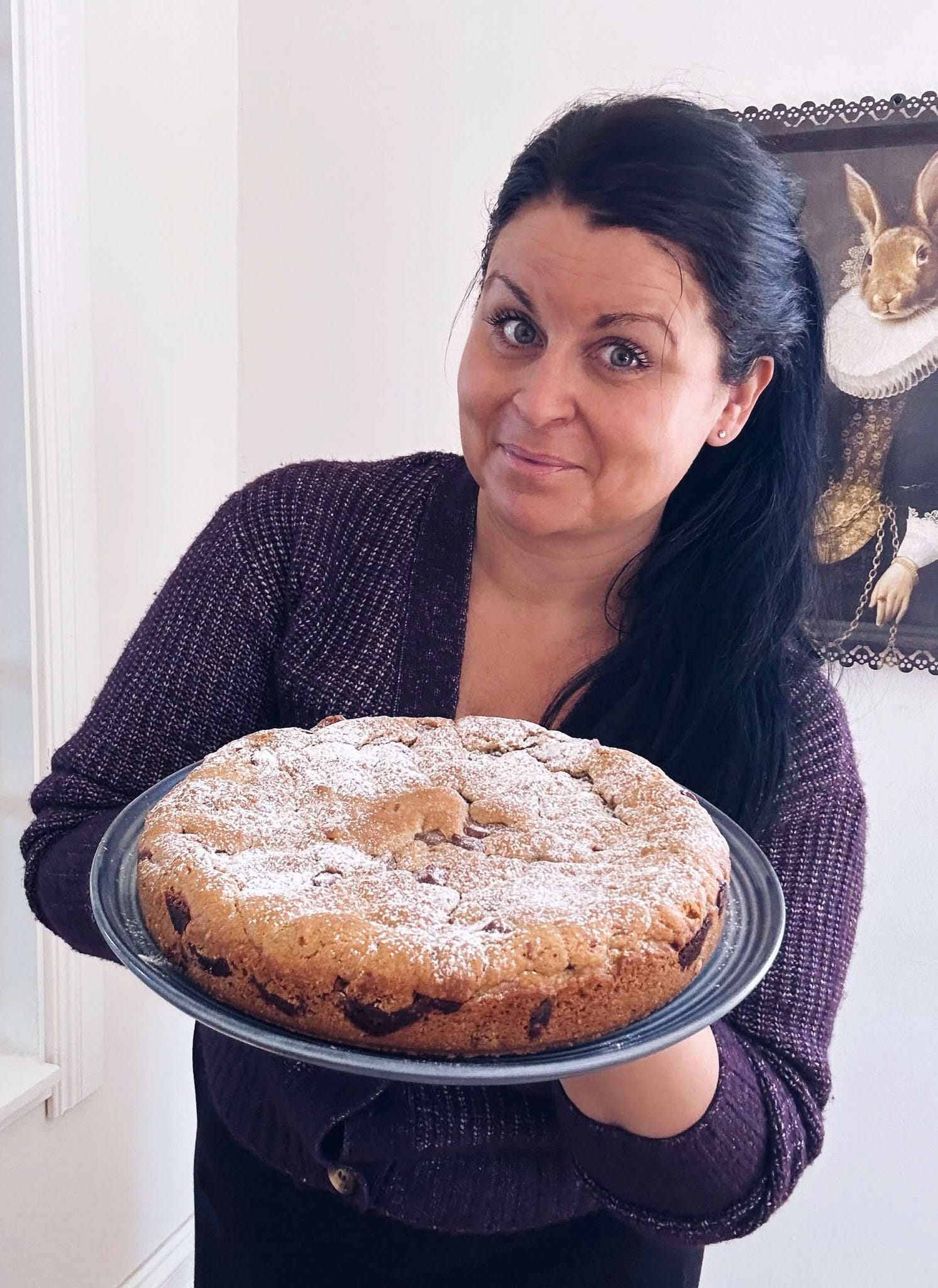 Stor chocolate chip cookie med nu... | Madame Edith | Allt om Mat