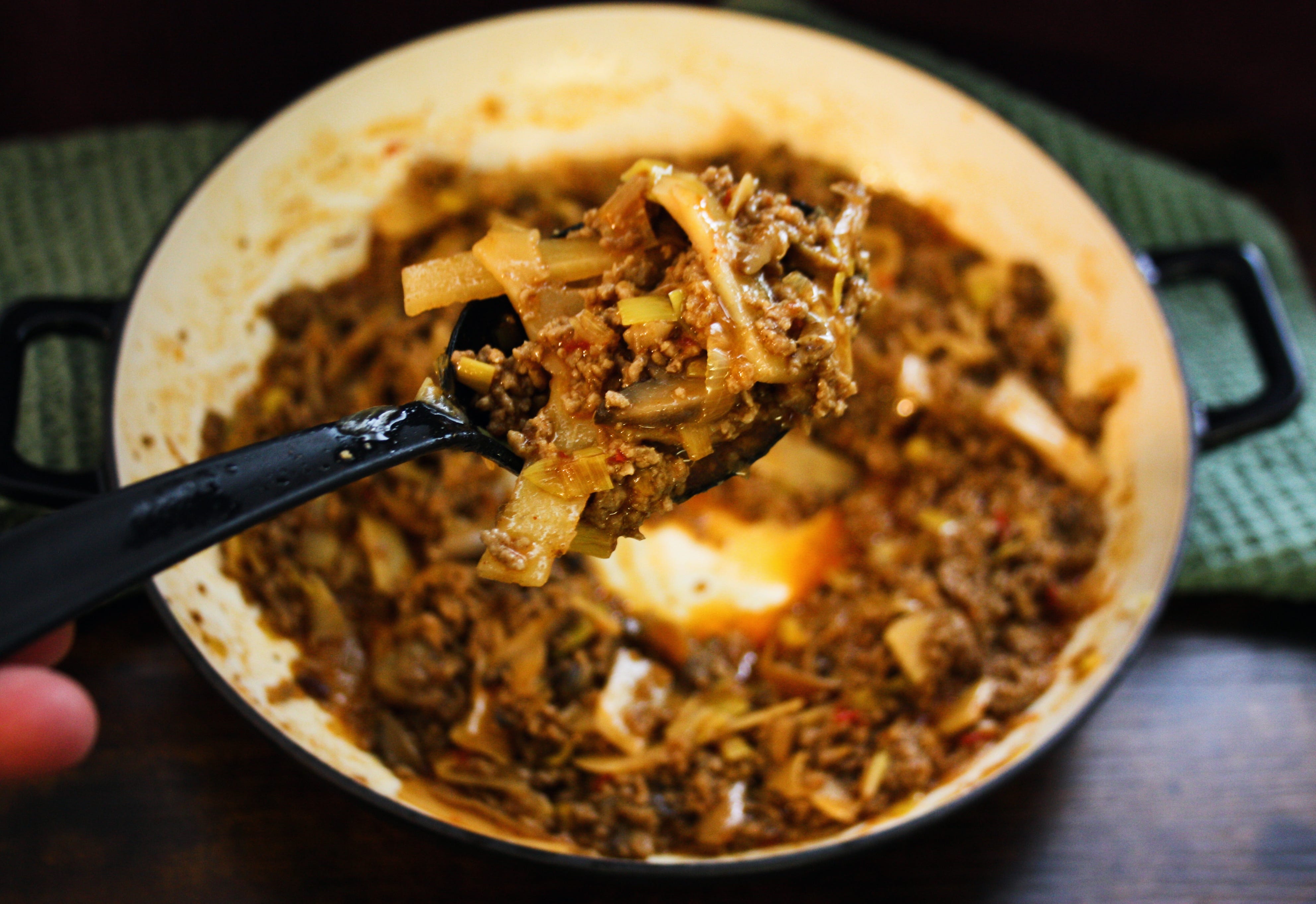 Snabb köttfärsgryta med bambuskott | Madame Edith | Allt om Mat