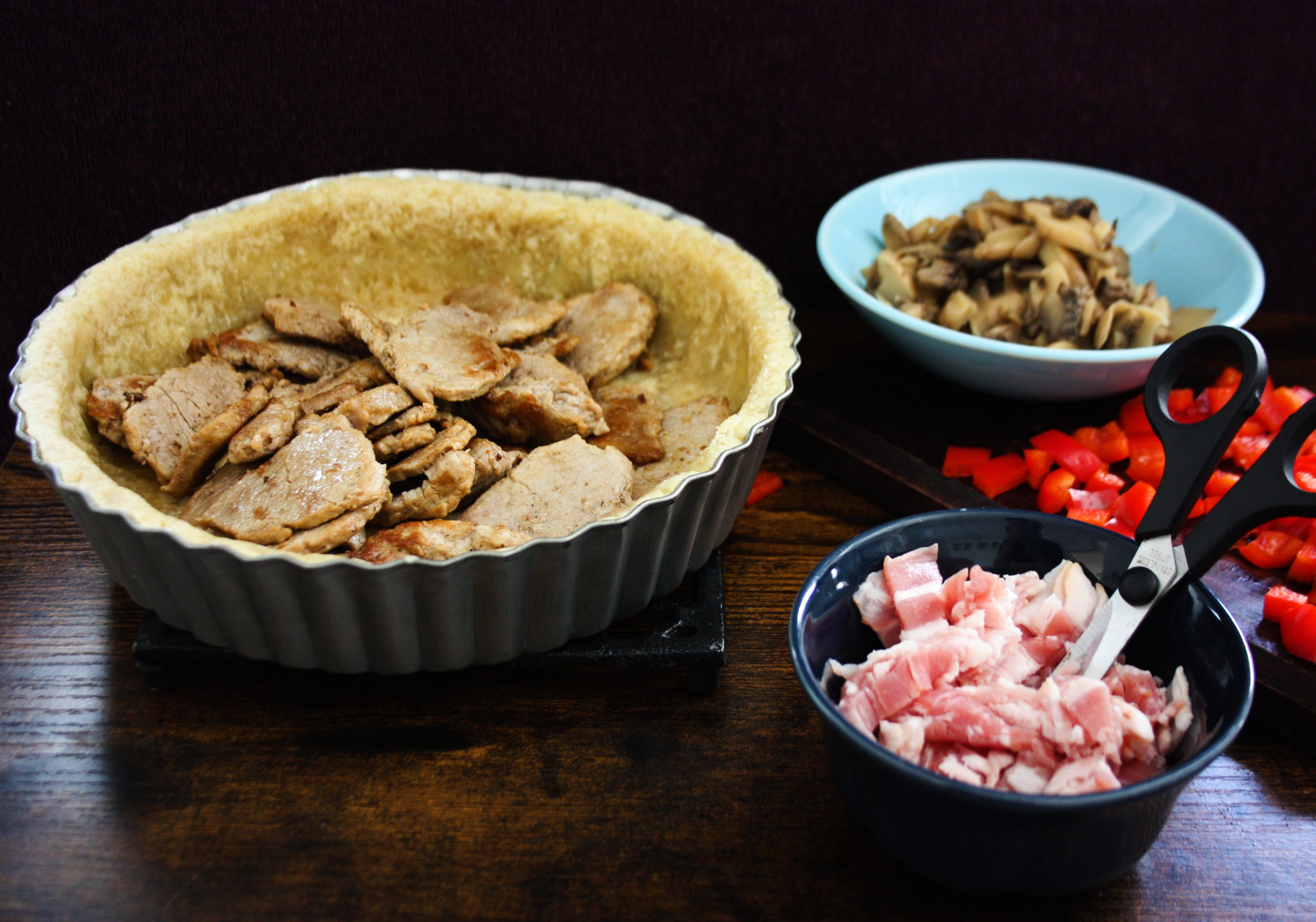 Paj med fläskfilé och bearnaisesås | Madame Edith | Allt om Mat