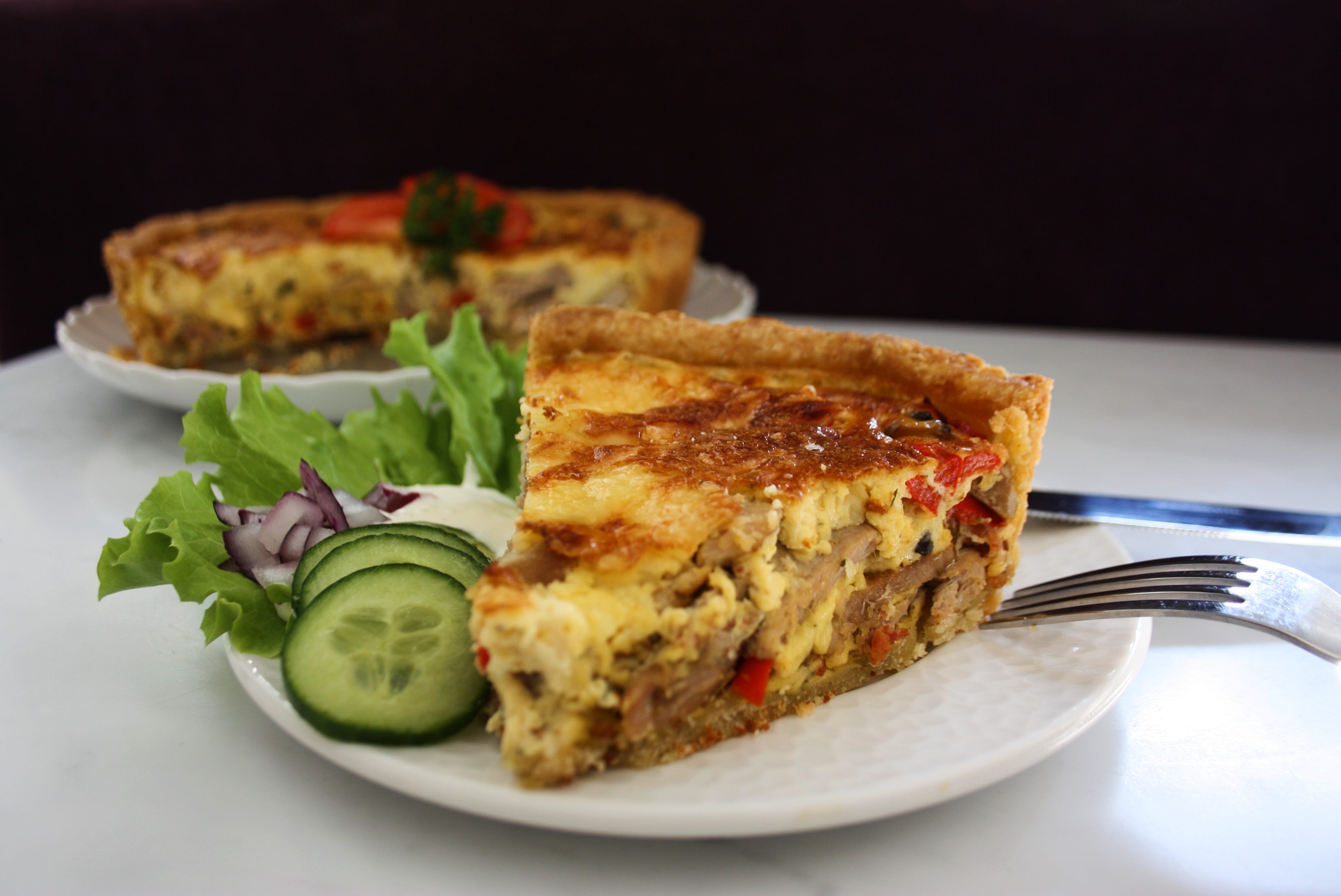 Paj med fläskfilé och bearnaisesås | Madame Edith | Allt om Mat