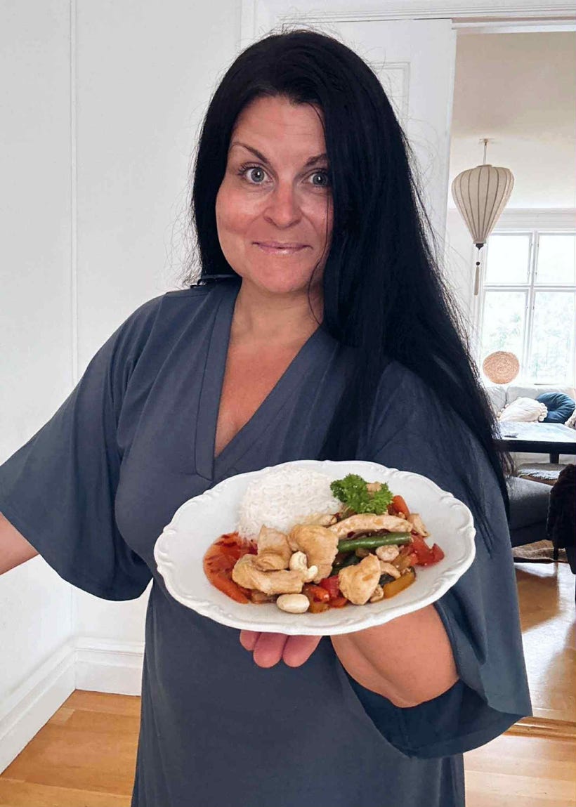 Enkel kycklingwok med ris | Madame Edith | Allt om Mat