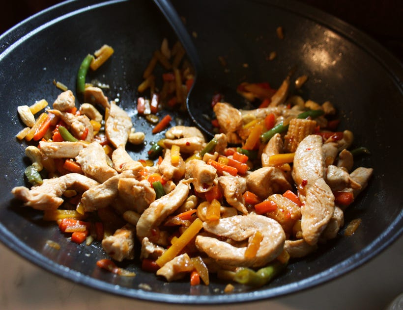 Enkel kycklingwok med ris | Madame Edith | Allt om Mat