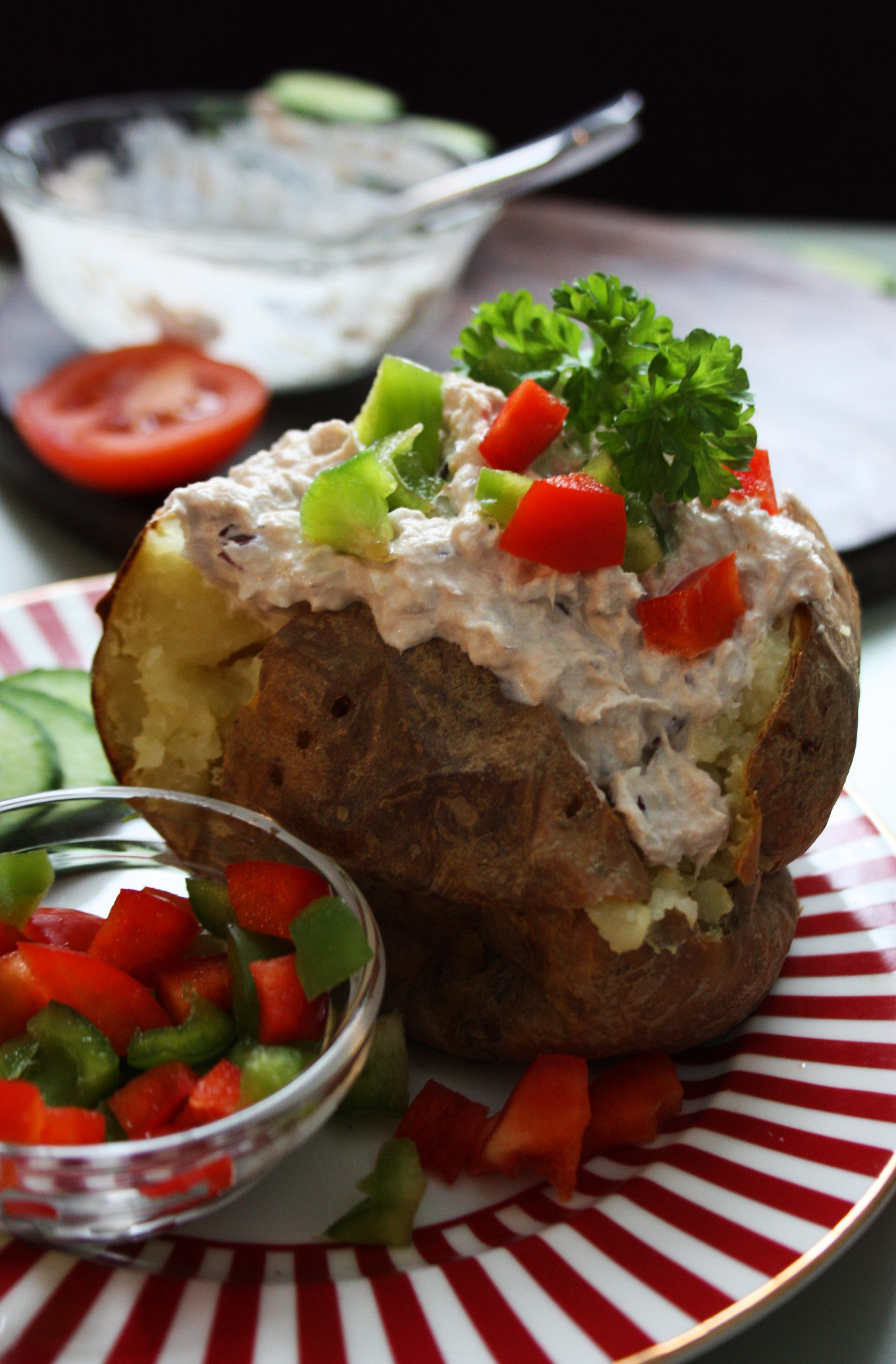 Bakad potatis med tonfiskröra | Madame Edith | Allt om Mat
