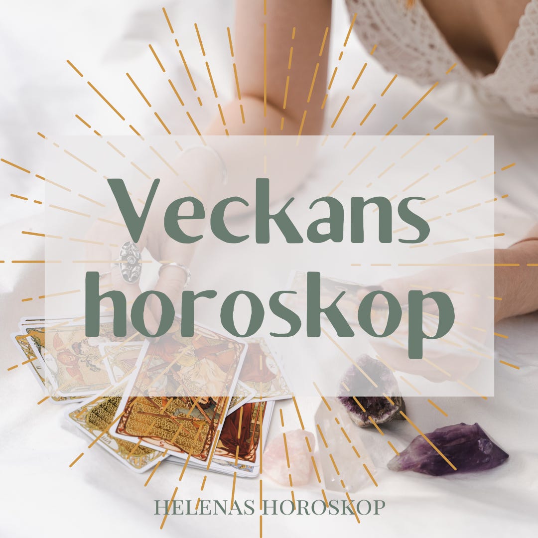Horoskop 11-17 maj 2026 JUNGFRUN | Helenas Horoskop | Amelia
