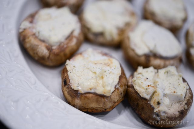 Grillade fyllda champinjoner | MATPLATSEN | Amelia