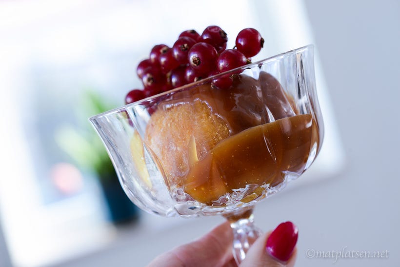 Friterad glass med salt kolasås | MATPLATSEN | Amelia