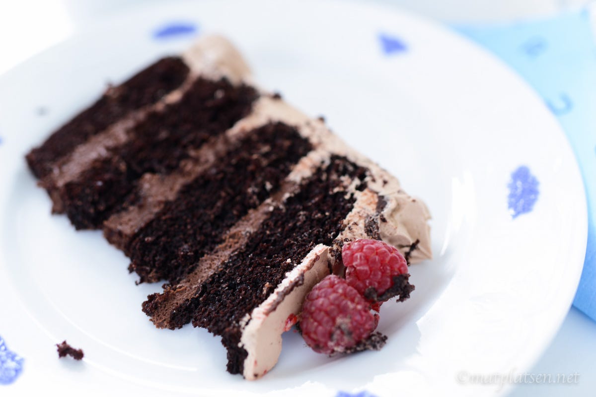 Roy Fares double chocolate raspberry cake | MATPLATSEN | Amelia