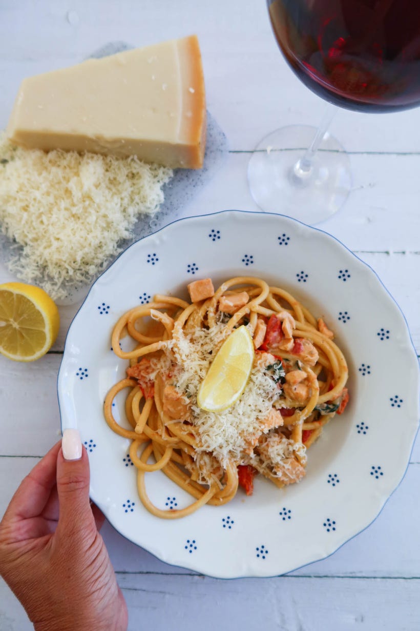 Krämig laxpasta med smak av hummer – enk... | MATPLATSEN | Amelia