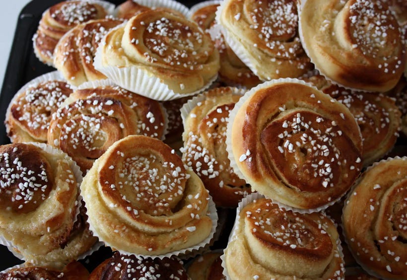 Goda bullar med mandelmassa | Madame Edith | Allt om Mat