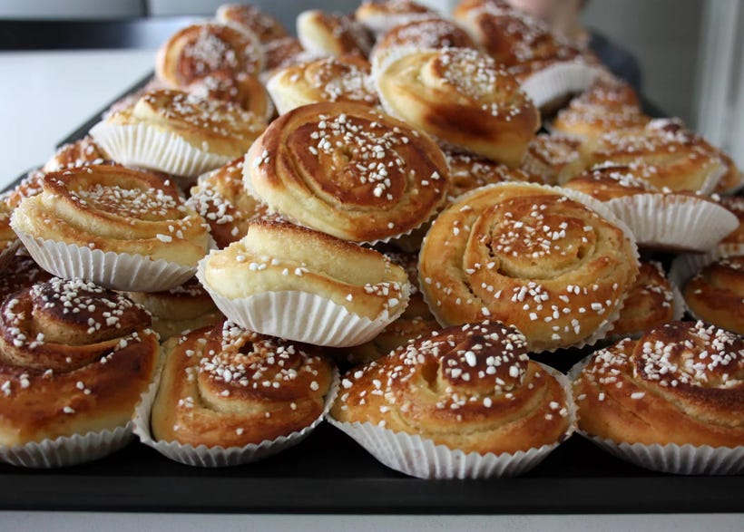 Goda bullar med mandelmassa | Madame Edith | Allt om Mat